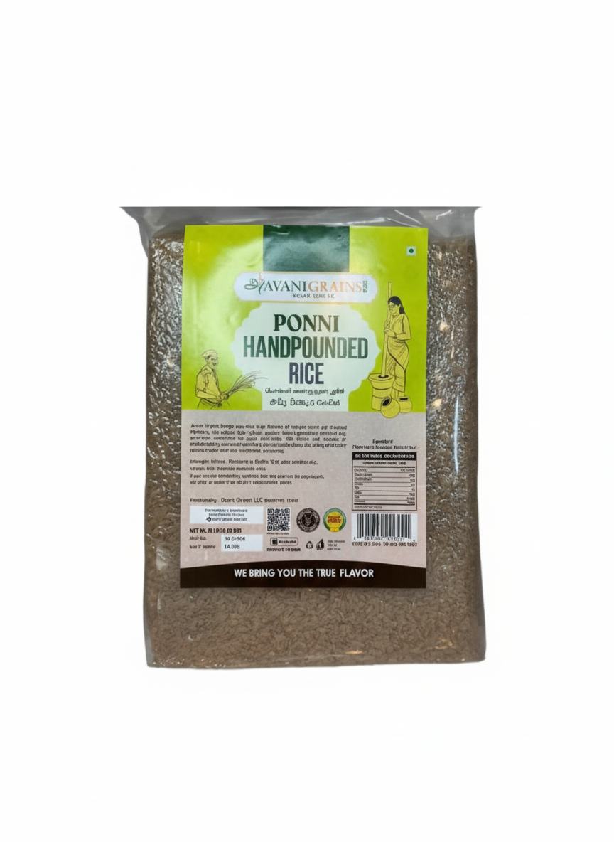Avani Grains Premium Ponni Kaikuthal (Hand-Pound) Rice - 10lbs